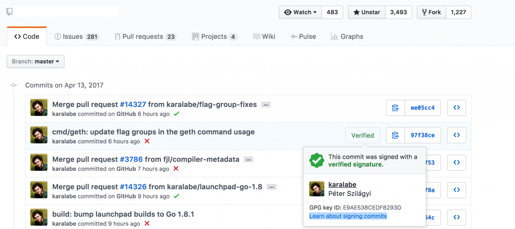 Signing Commits – A Proposal. | Innovation + Insight